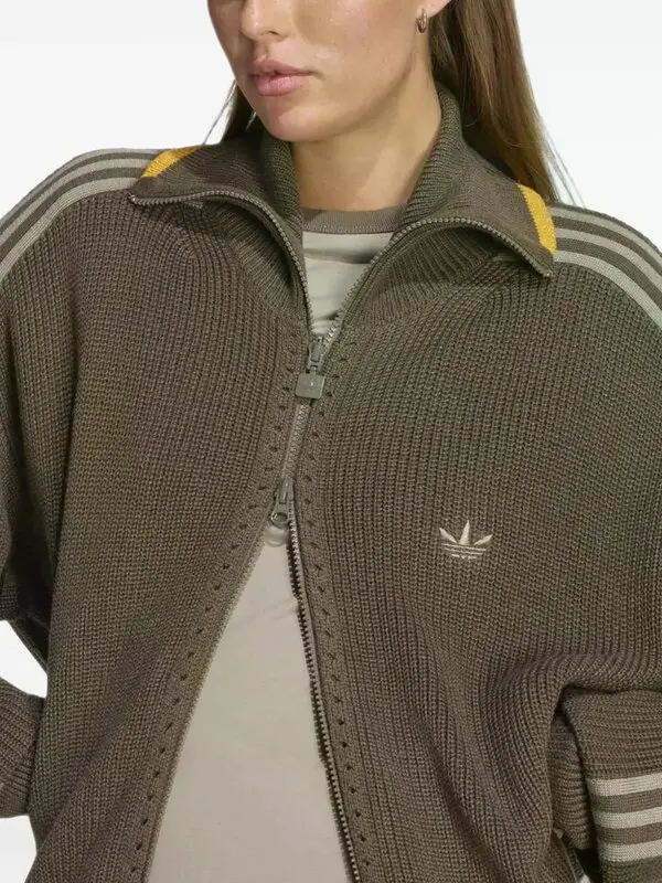 Adidas Firebird Logo-embroidered Cardigan