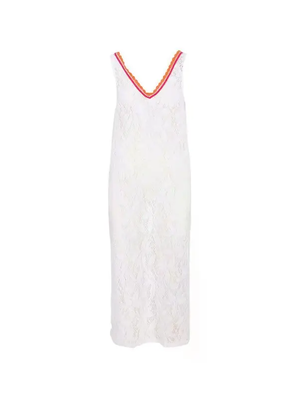 BANANA MOON Imogen Aguanga Floral-lace V-neck Maxi Dress - White