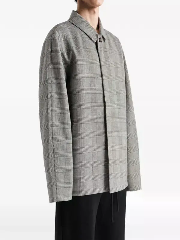 Barbour Modern Short Lorden Prince Of Wales Check Jacket - Grey