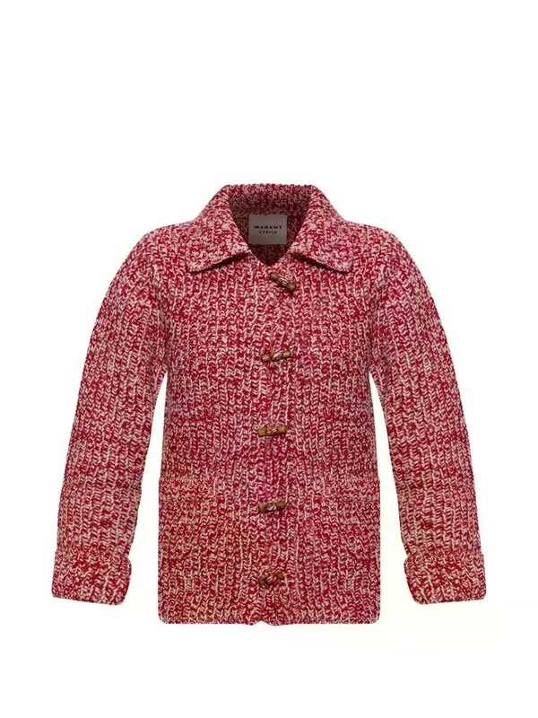 MARANT ETOILE Toggle-fastening Chunky-knit Cardigan
