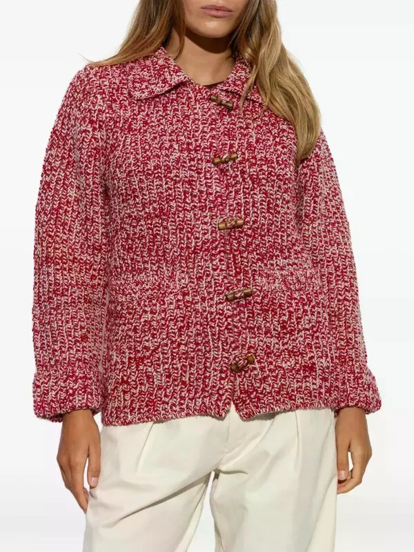 MARANT ETOILE Toggle-fastening Chunky-knit Cardigan