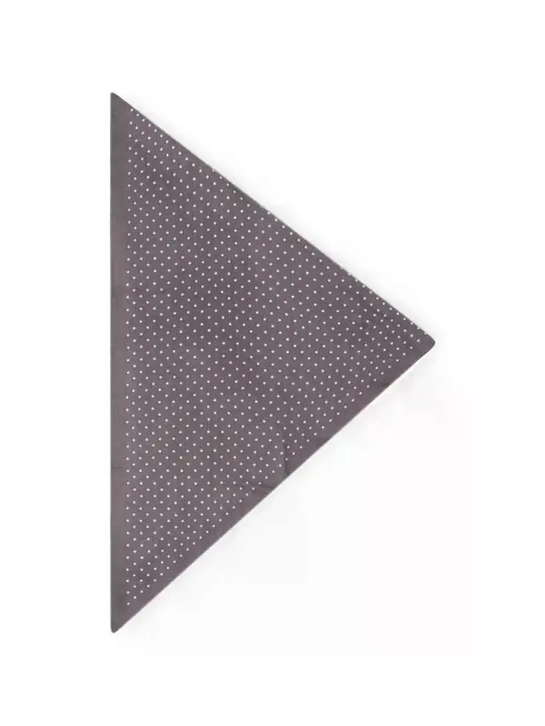 Destin Paisley-print Wool Bandana - Grey