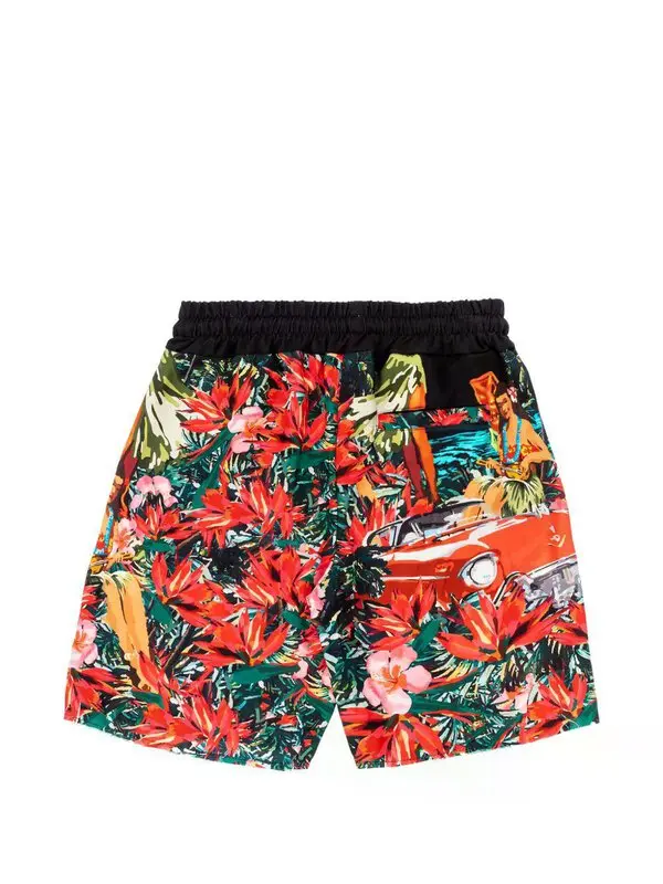 MAUNA KEA Graphic-print Drawstring Shorts