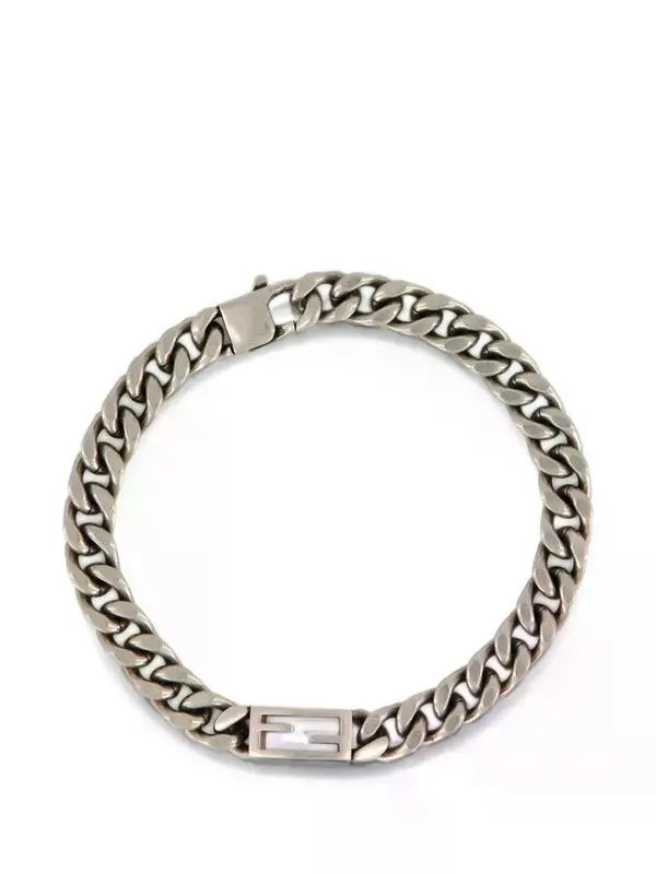 Fendi Tube Chain Bracelet - Silver