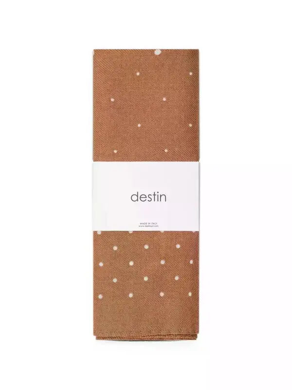 Destin Judy Polka-dot Wool Scarf