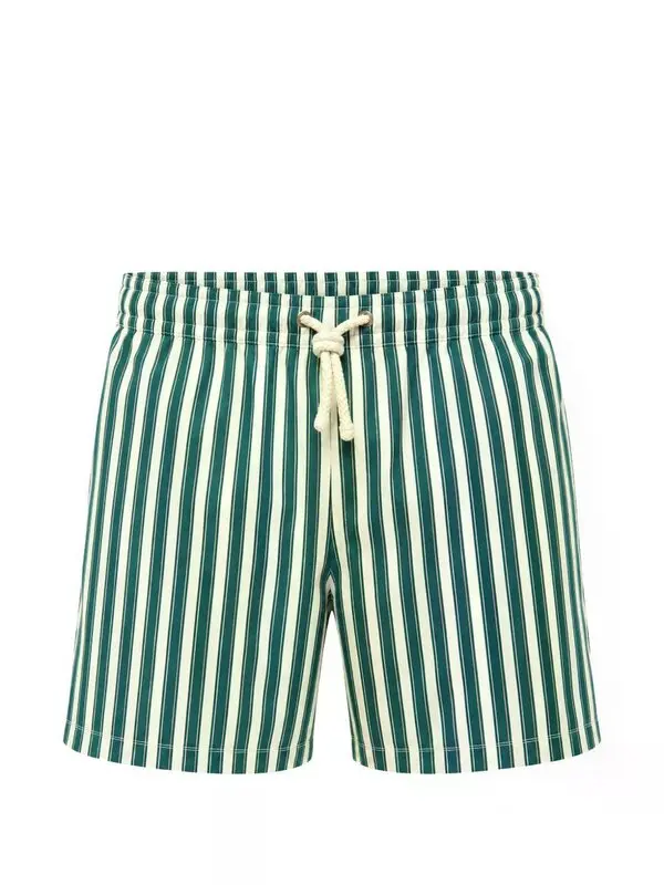 GASSA D AMANTE Alassio Striped Swim Shorts - Green