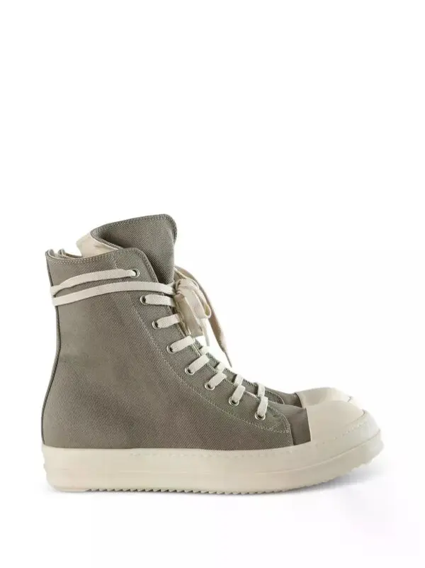 Rick Owens High-top Lace-up Sneakers - Grey