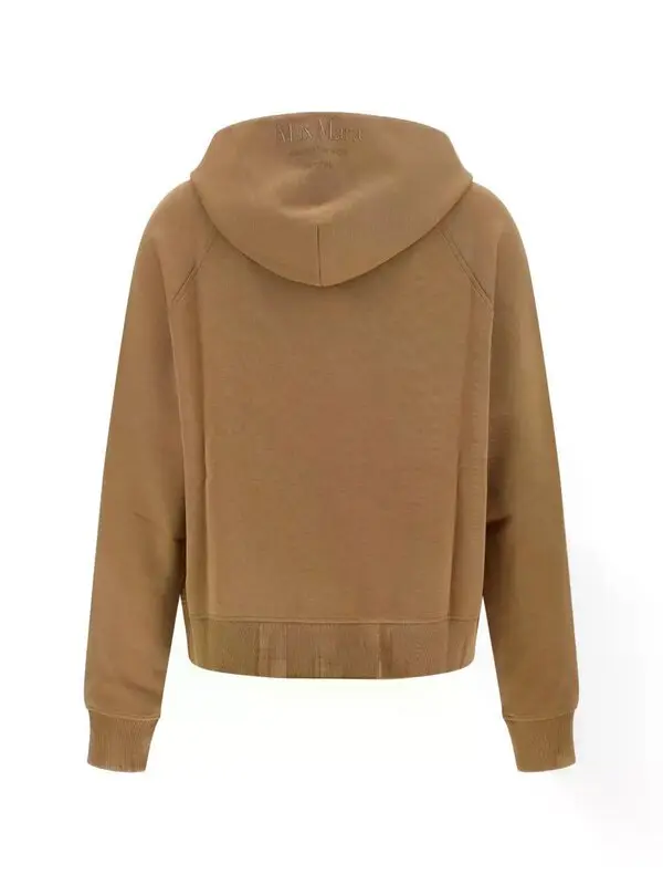 Max Mara Marea Logo-embroidered Zip-up Hoodie