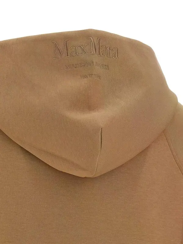 Max Mara Marea Logo-embroidered Zip-up Hoodie