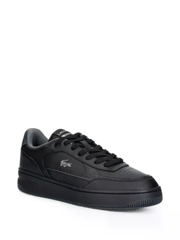 Lacoste Logo-plaque Panelled Sneakers - Black
