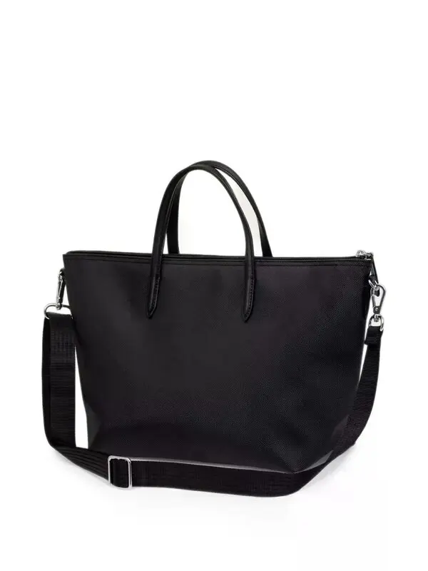 Lacoste L12.12 Logo-patch Tote Bag - Black