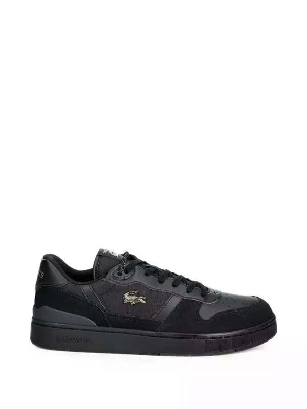 Lacoste Logo-plaque Panelled Sneakers - Black