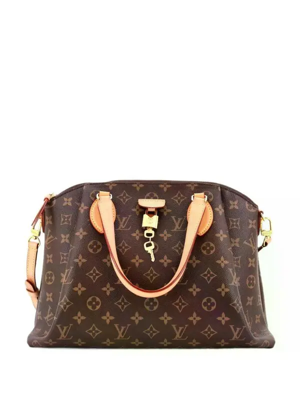 LOUIS VUITTON Rivoli Handbag Monogram Canvas Mm Satchel - Brown