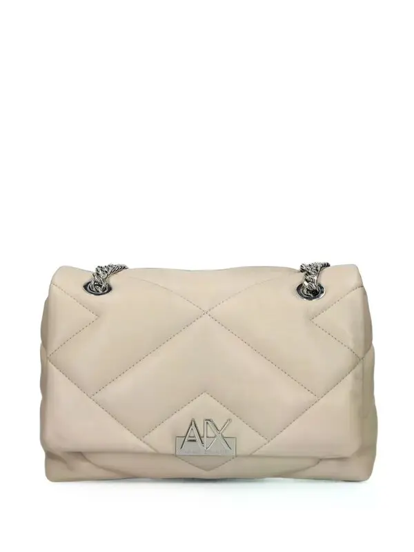 Armani Exchange Quilted Shoulder Bag With Chain Strap