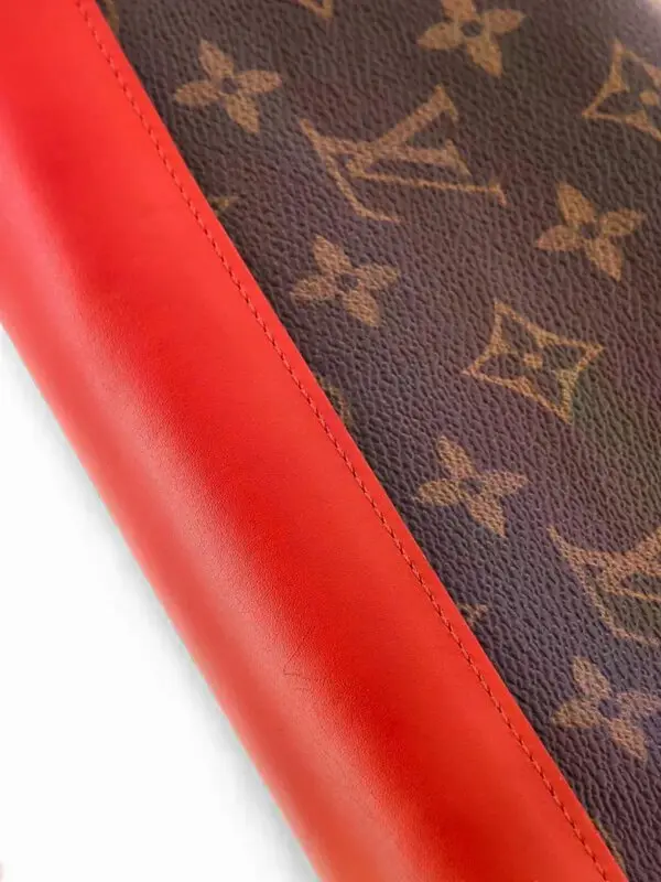 LOUIS VUITTON Tribal Mask Chain Wallet Monogram Canvas And Leather Crossbody Bag - Red