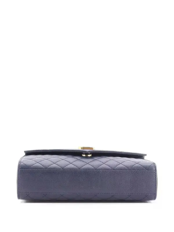 Saint Laurent Classic Monogram Envelope Satchel Mixed Matelasse Leather Medium Shoulder Bag