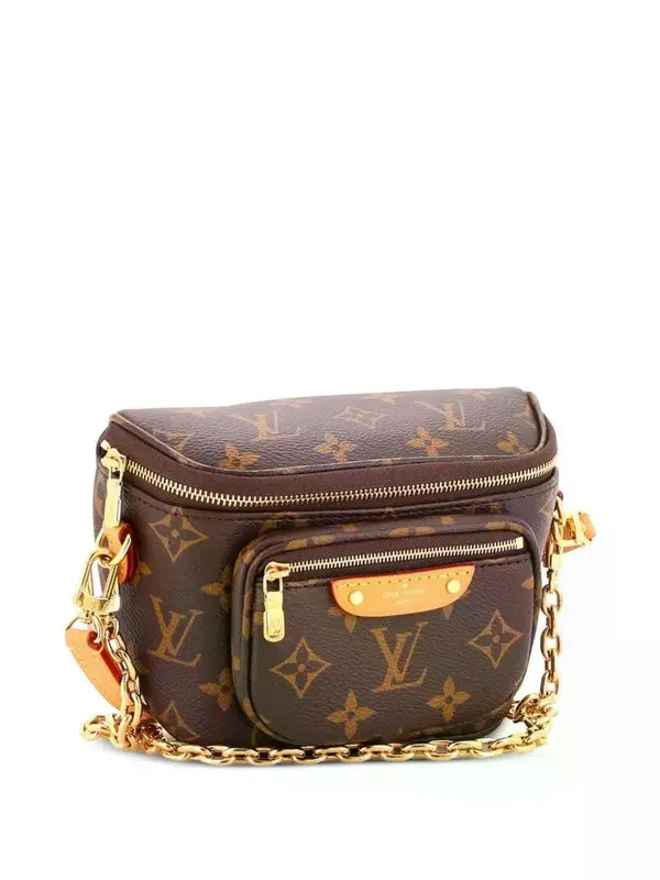 LOUIS VUITTON Monogram Canvas Mini Belt Bag - Brown