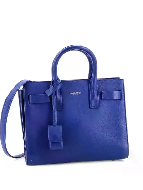 Saint Laurent Sac De Jour Bag Leather Nano Tote Bag