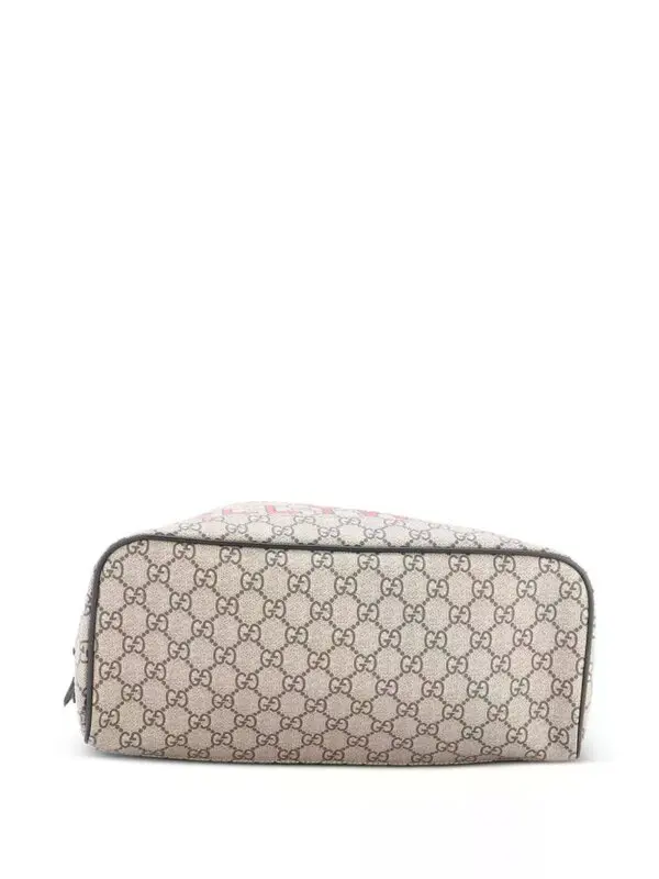Gucci Zip Around Gg Coated Canvas Medium Backpack