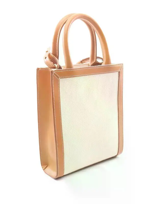 Celine 2010-2026 Mini Canvas Vertical Cabas Tote Satchel - Brown