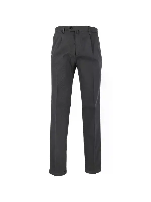 BRIGLIA 1949 Pleated Straight-leg Trousers - Grey