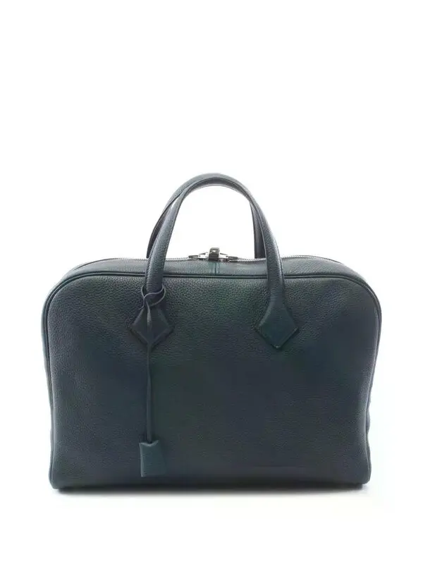 Hermès 2019 Togo Victoria Ii 12h Briefcase Business Bag - Green