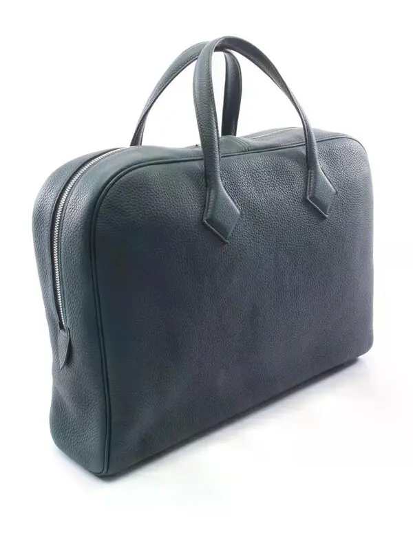 Hermès 2019 Togo Victoria Ii 12h Briefcase Business Bag - Green