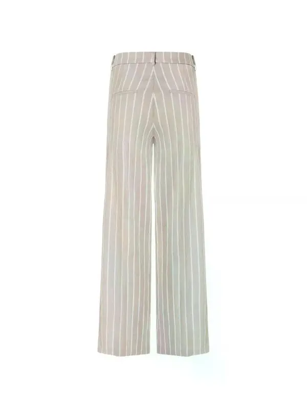 CAMBIO Mira Pinstripe Wide-leg Trousers