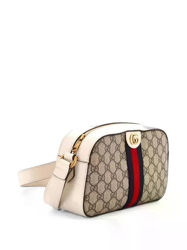 Gucci Ophidia Gg Coated Canvas Camera Bag - Neutrals