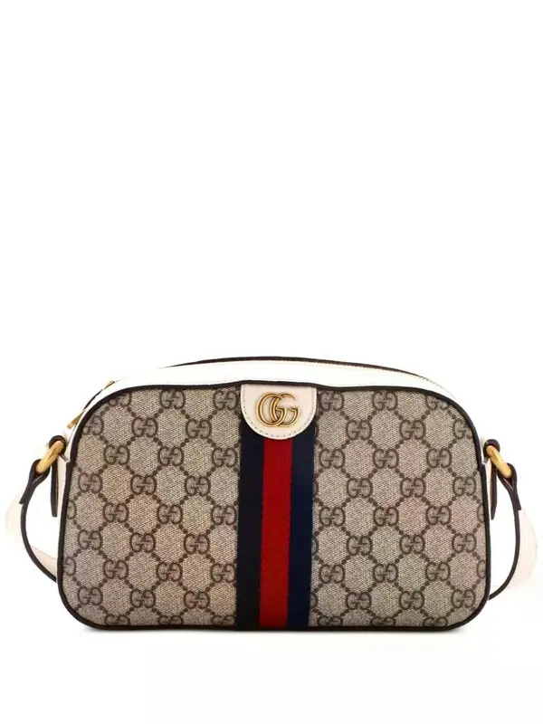 Gucci Ophidia Gg Coated Canvas Camera Bag - Neutrals