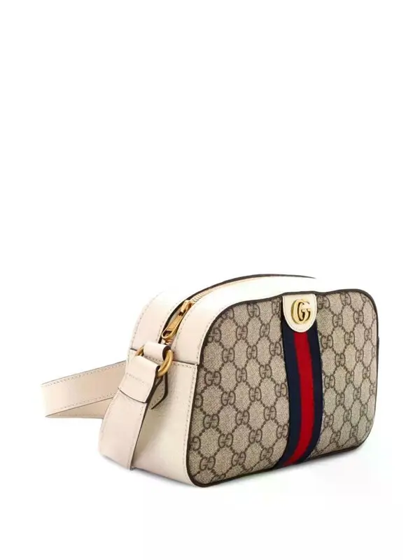 Gucci Ophidia Gg Coated Canvas Camera Bag - Neutrals