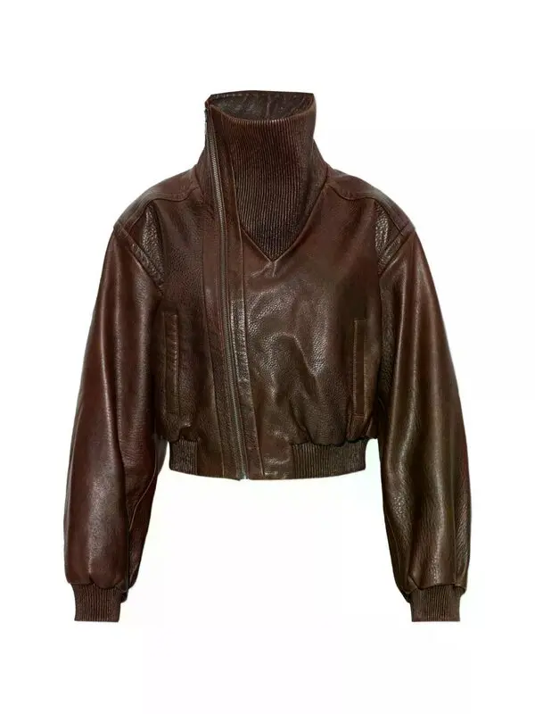 Christopher Esber Lunnet Leather Jacket - Brown