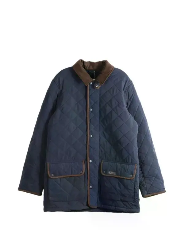 Barbour Thursby Quilted Corduroy-collar Jacket - Blue