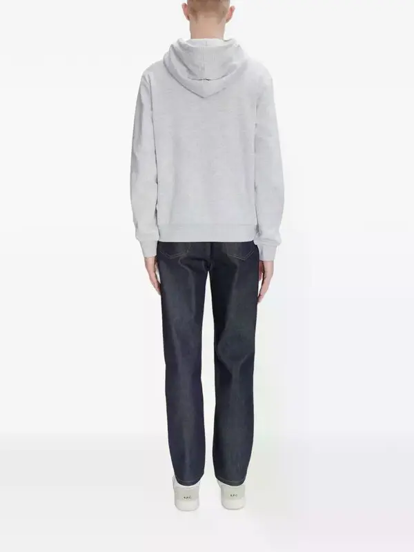A.p.c. Logo-embroidered Drawstring Hoodie