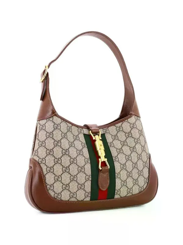 Gucci Jackie 1961 Gg Coated Canvas Small Hobo Bag