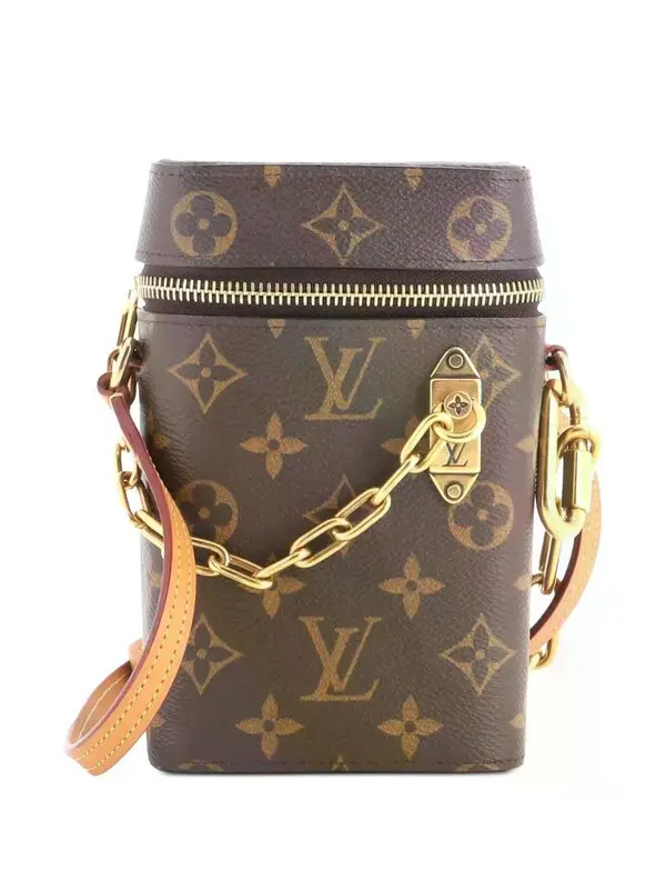 LOUIS VUITTON Monogram Canvas Phone Box Bag - Brown