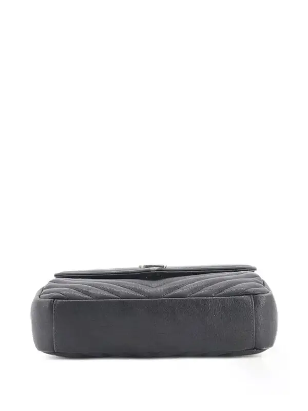 Saint Laurent Medium Monogram College Bag Matelassé Chevron Leather