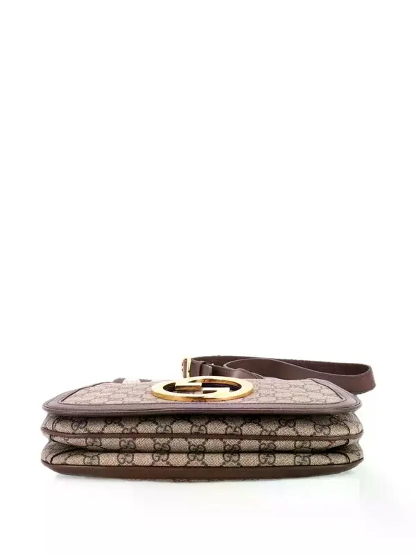 Gucci Blondie Nm Top Handle Bag Gg Coated Canvas Medium Satchel - Brown