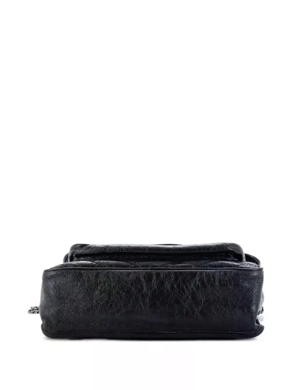 Saint Laurent Niki Chain Flap Bag Matelasse Chevron Leather Large Shoulder Bag