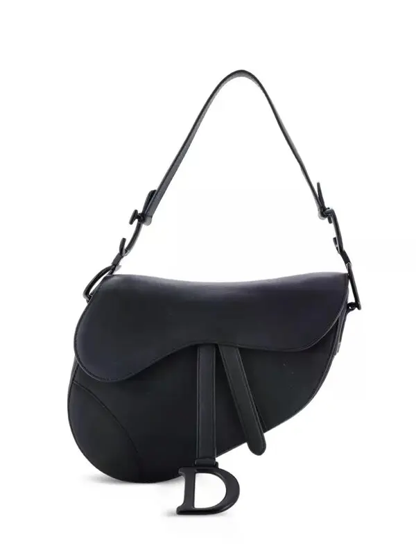 Dior Ultra Matte Saddle Handbag - Black