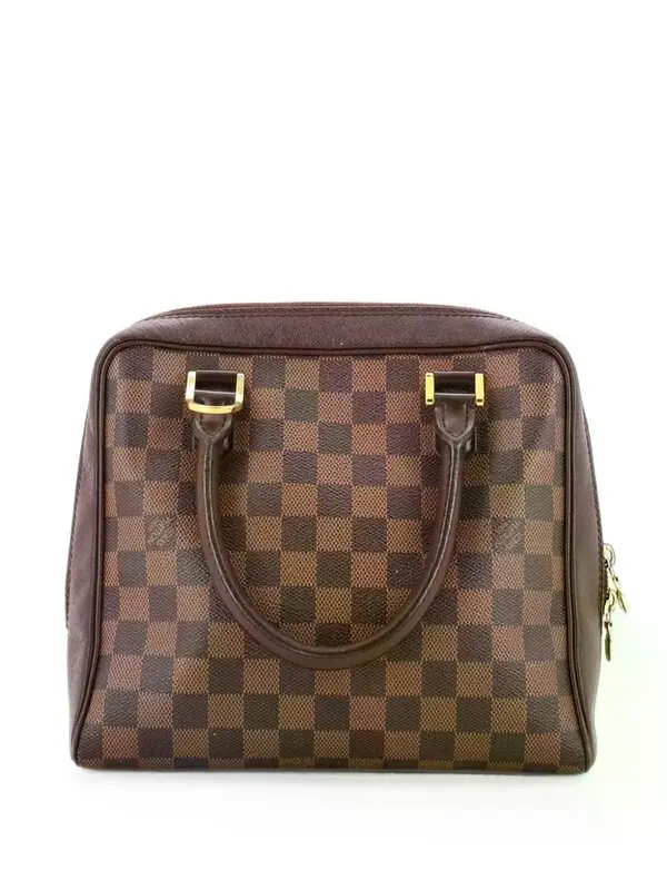 LOUIS VUITTON Brera Handbag Damier Satchel - Brown