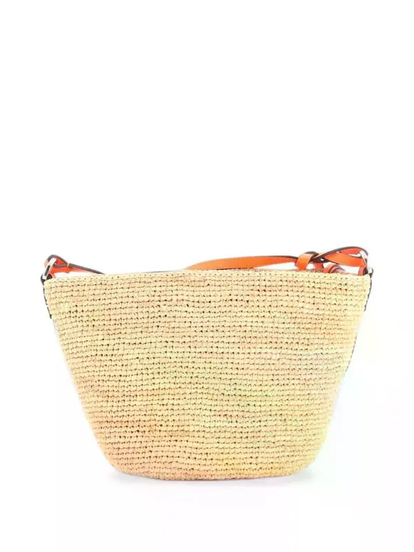 Loewe Pochette Woven Raffia Crossbody Bag