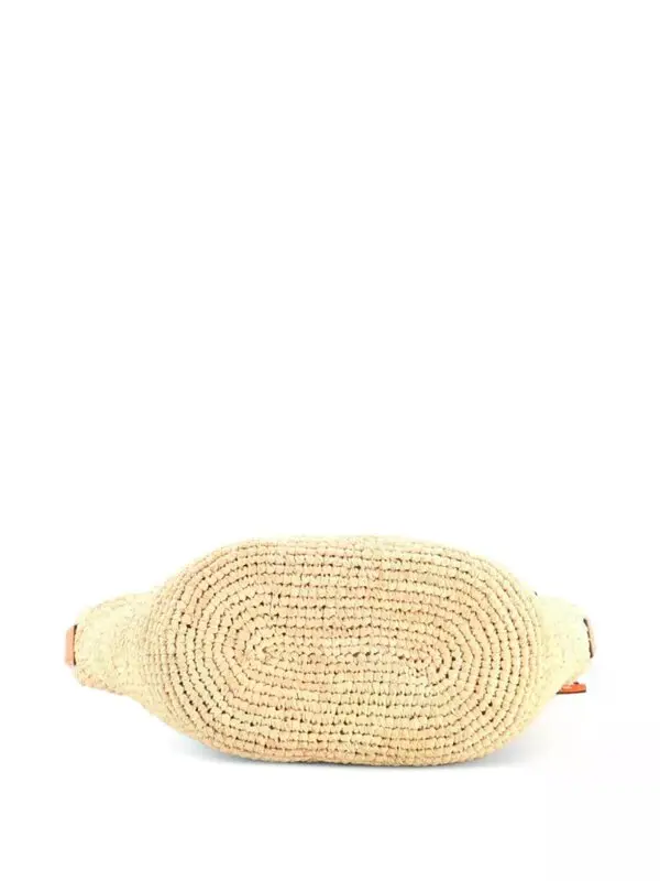 Loewe Pochette Woven Raffia Crossbody Bag - Orange