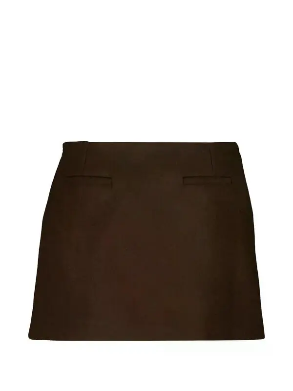 Casablanca Embroidered Wool-blend Skirt