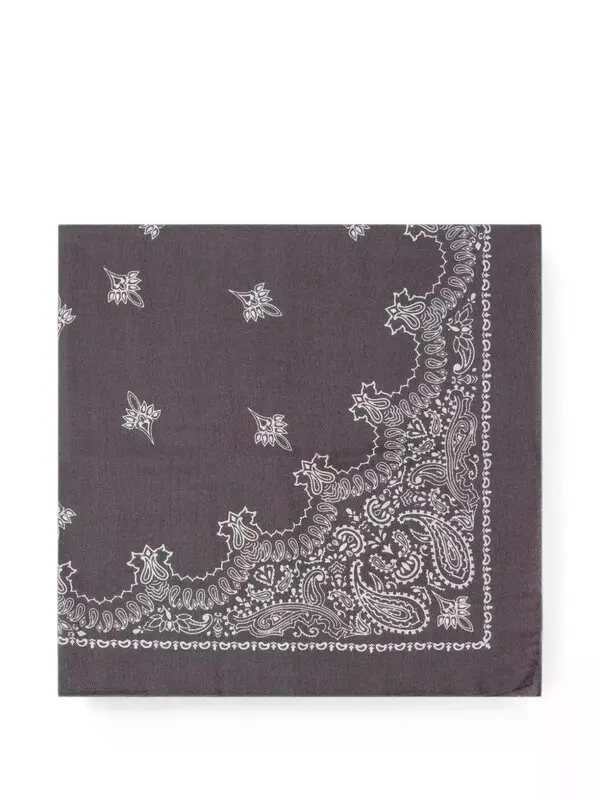 Destin Judy Bandana-print Scarf - Grey
