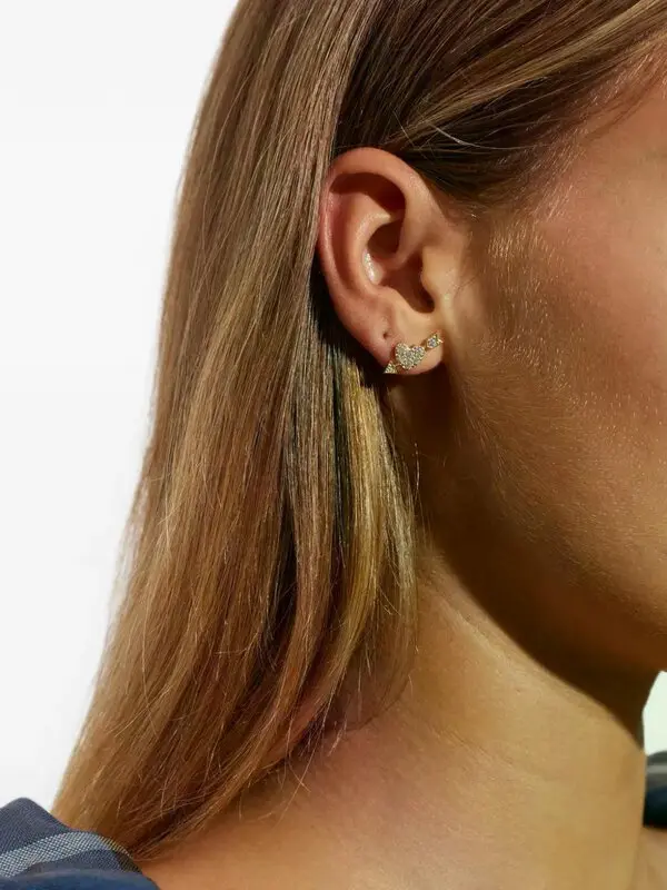 VIVIENNE WESTWOOD Orb Heart Arrow Earrings