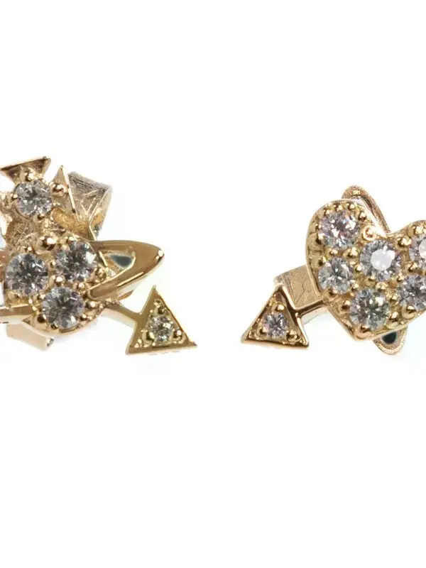 VIVIENNE WESTWOOD Orb Heart Arrow Earrings