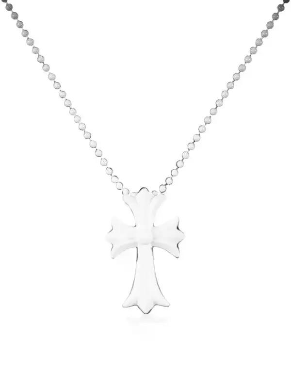 Chrome Hearts Cross-pendant Necklace - White