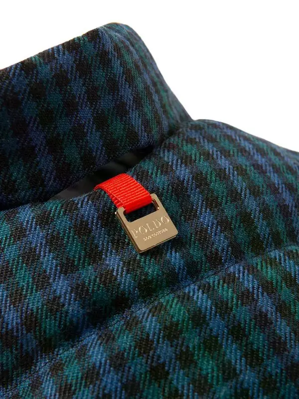POLDO DOG COUTURE Lake Trail Reversible Checked Dog Coat