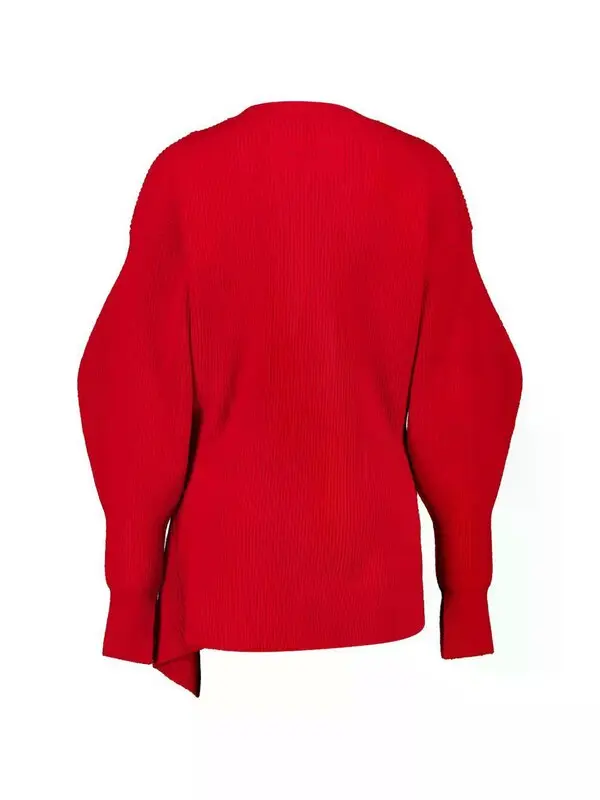 Givenchy Asymmetric-hem Ribbed-knit Sweater
